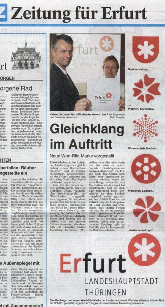 Neues Logo für Erfurt